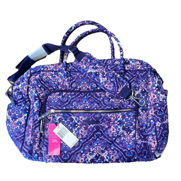 Vera Bradley | Bags | Vera Bradley Iconic Weekender Travel Bag Regal ...